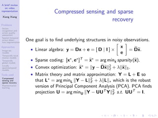 A brief review on video representation | PDF