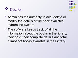 Abstract of Library Management System | PPT
