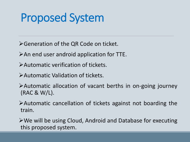Automated Train Ticket Validation and Verification System. | PPTX | Rail Travel | Travel Type