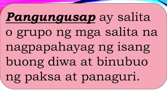 Pangungusap | PPTX