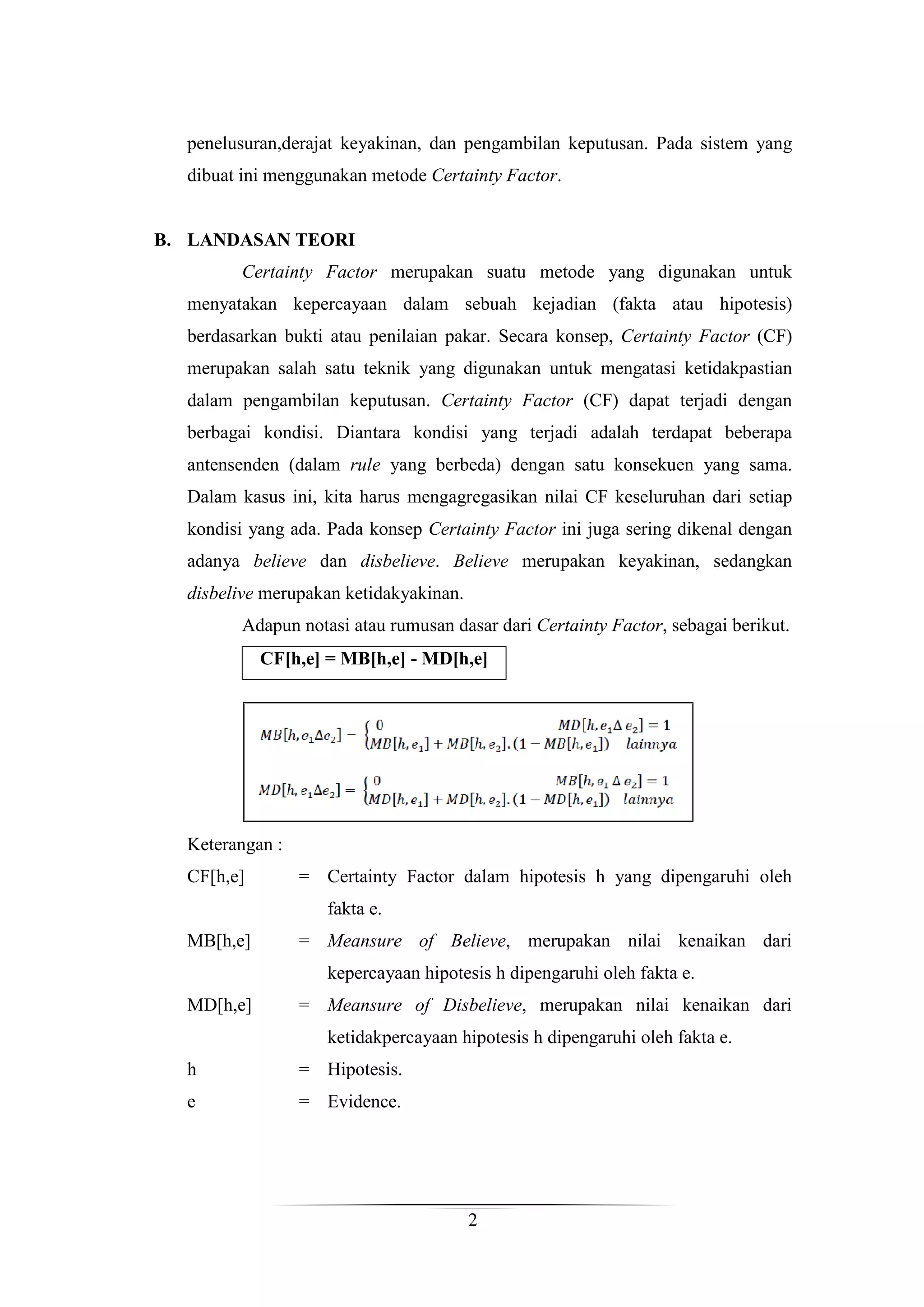 Review Jurnal Sistem Pakar Metode Certainty Factor | PDF