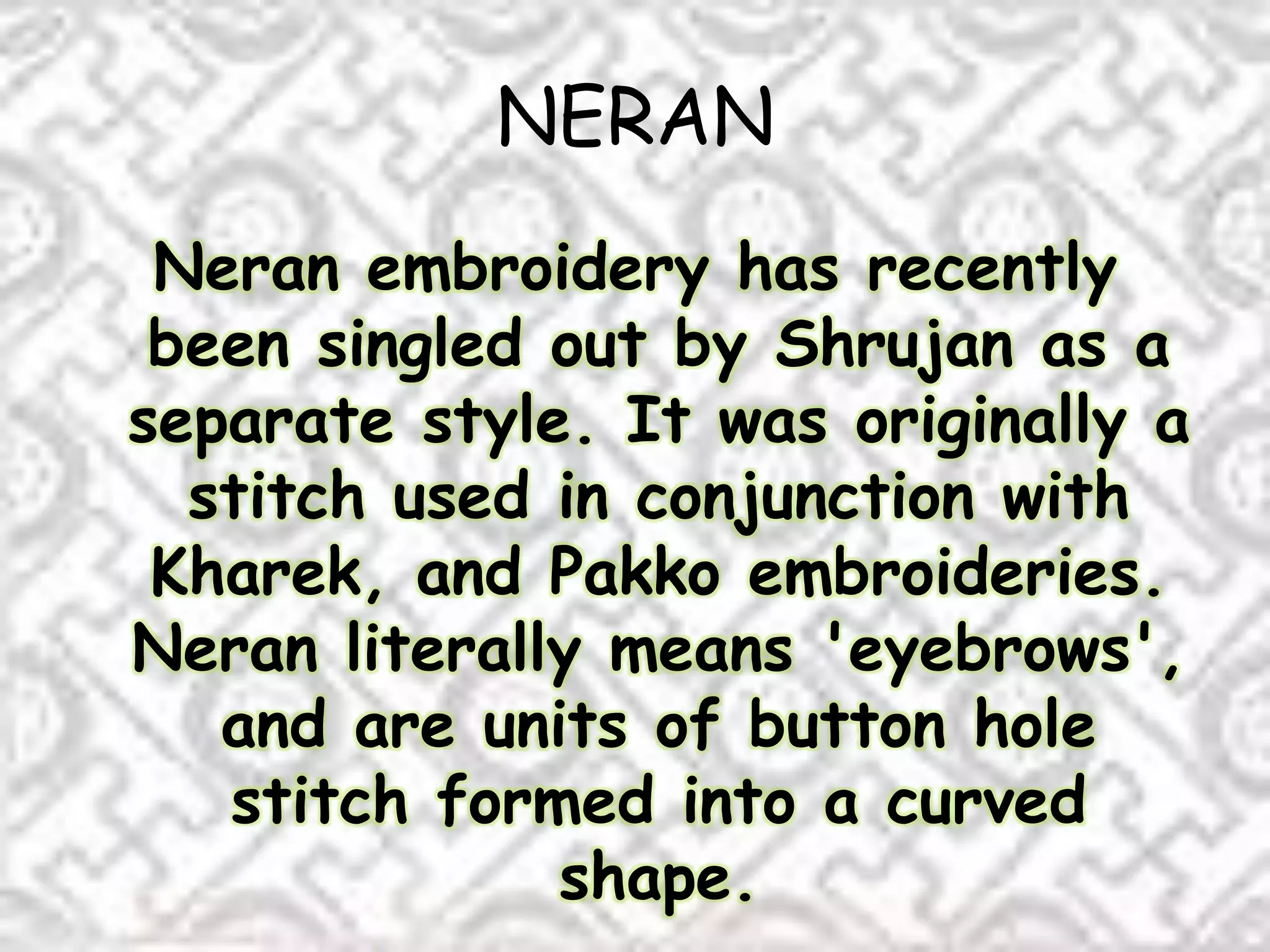 Embroidery of Gujarat | PPTX