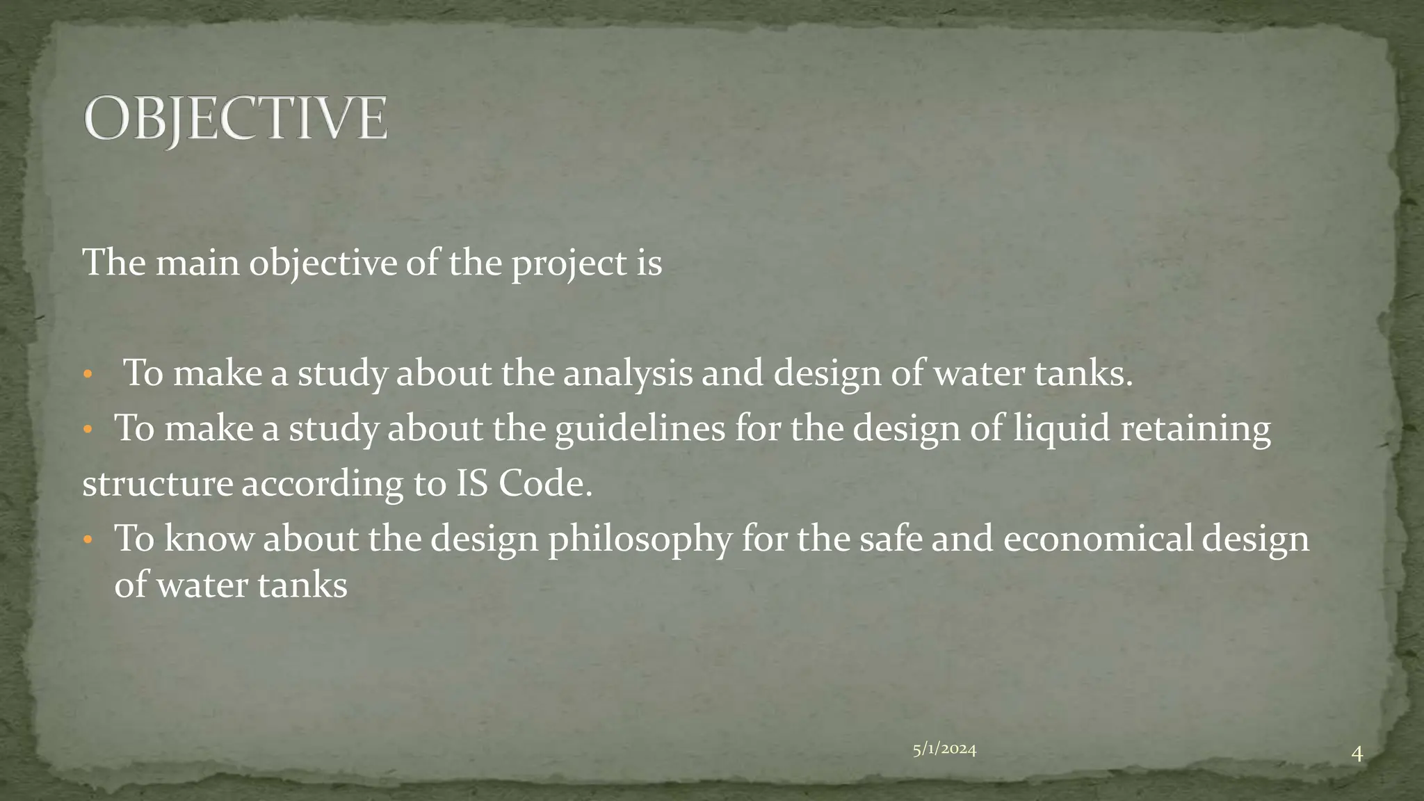 Design of RCC Rectangular water tank.pptx