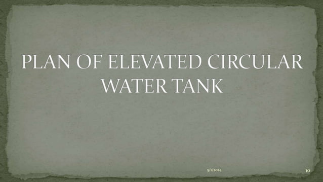 Design of RCC Rectangular water tank.pptx
