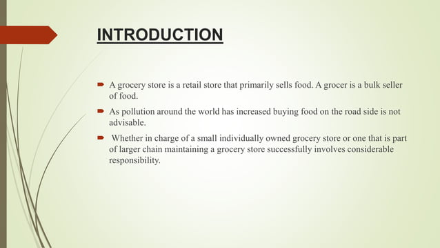 grocery management system | PPTX