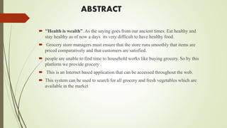 grocery management system | PPTX