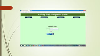 grocery management system | PPTX
