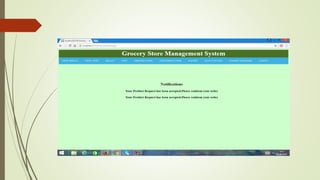 grocery management system | PPTX
