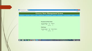 grocery management system | PPTX