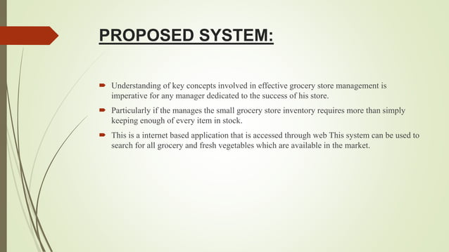 grocery management system | PPTX