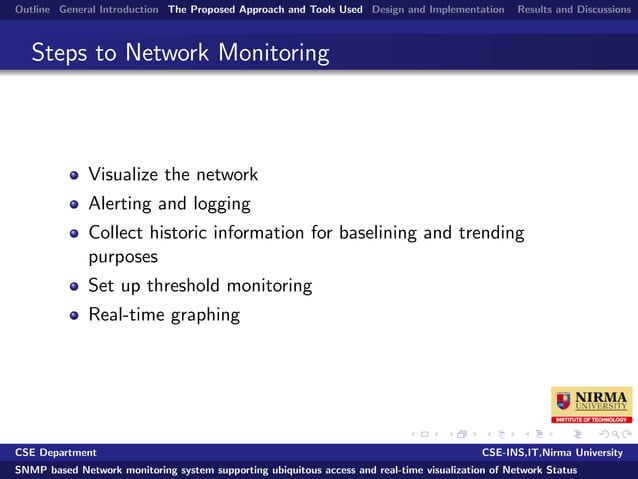 Architecture for SNMP based Network Monitoring System | PPT