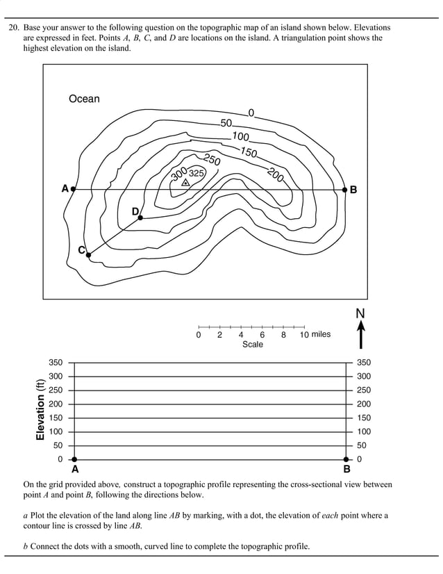 Review 2a _contour_lines_sc | PDF | Geography | Science