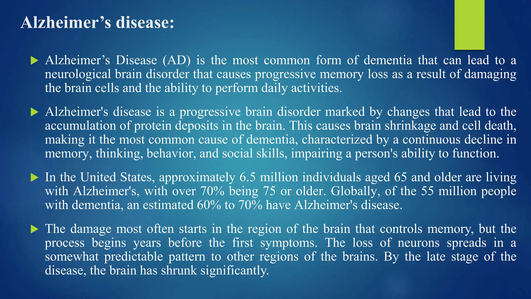 Multi-class Alzheimer’s Disease Classification Using Deep Learning Techniques | PPT