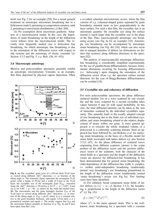 The "state of the art" of diffraction analysis of crystallite size and lattice strain. | PDF