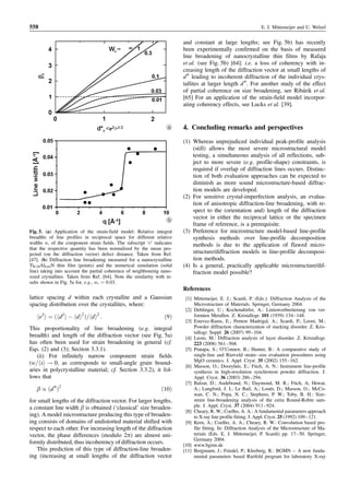 The "state of the art" of diffraction analysis of crystallite size and lattice strain. | PDF