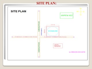 PLANNING, ANALYSING & DESIGNING OF A CRICKET STADIUM | PPTX