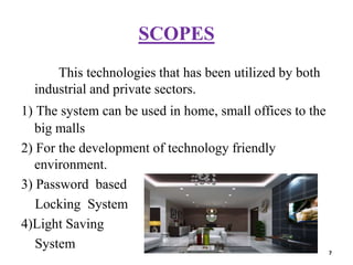 home automation using ARM7 controller | PPTX