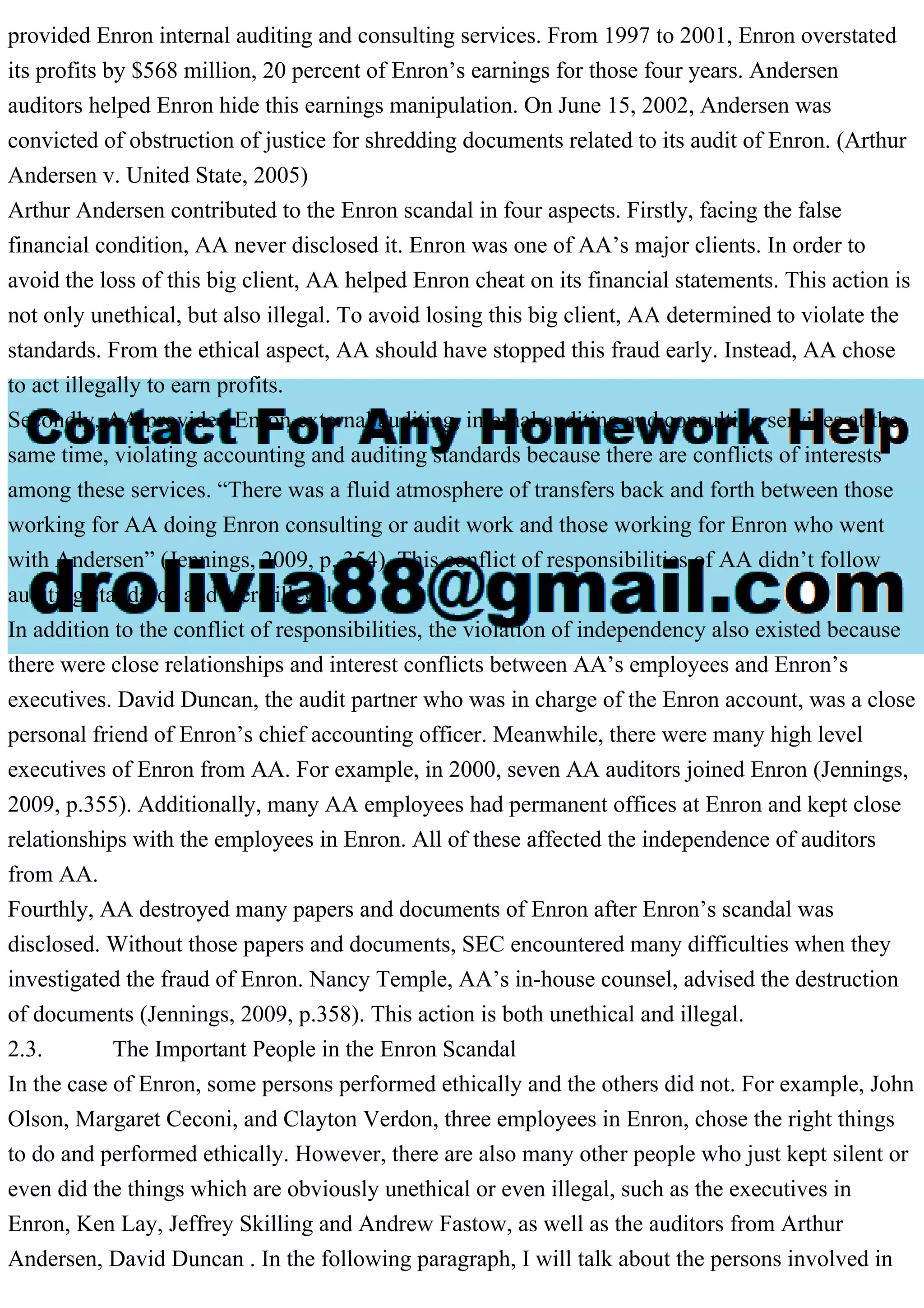 Review all the facts of the Enron case studyIdentify ethical issue.pdf