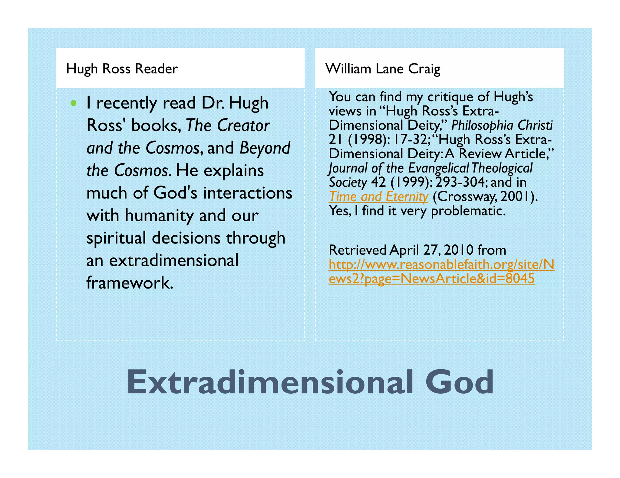 Review and analysis of "More than a Theory" 201004 | PDF