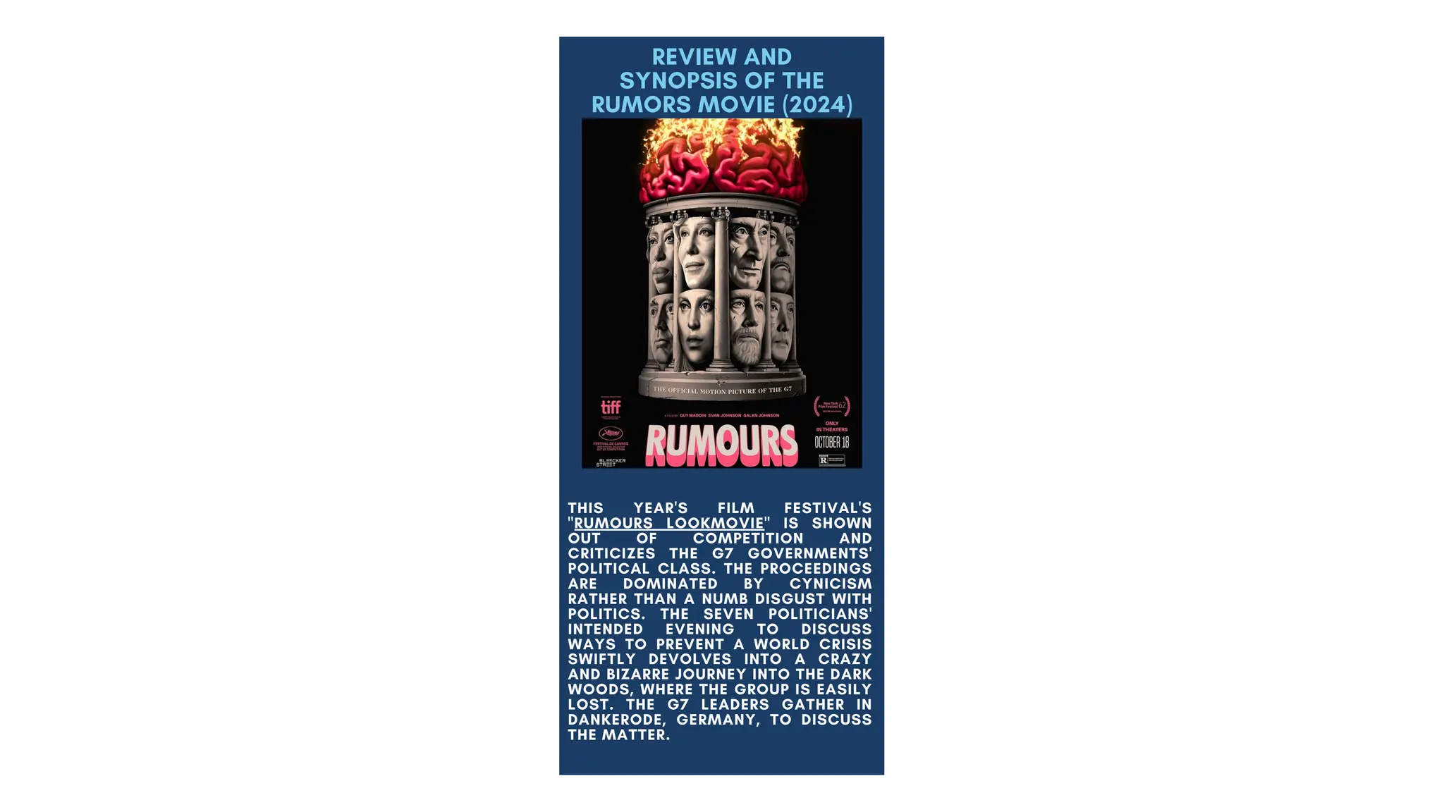 Review Of the Rumors Movie In HD Quality | PDF