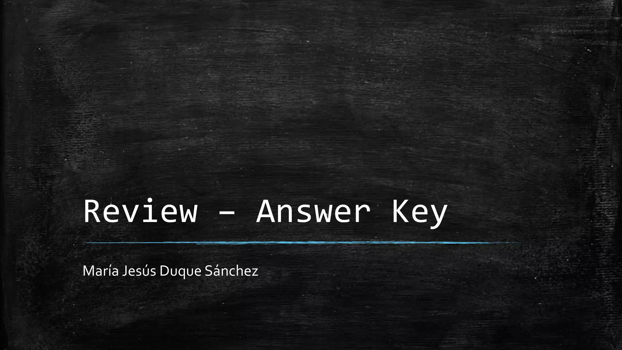 Review answer key | PPT