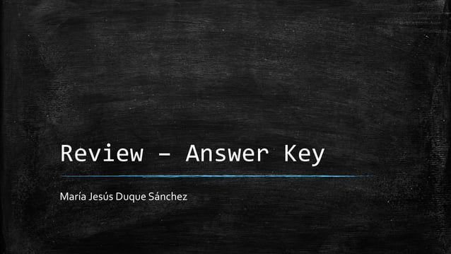 Review answer key | PPT