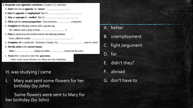 Review answer key | PPT