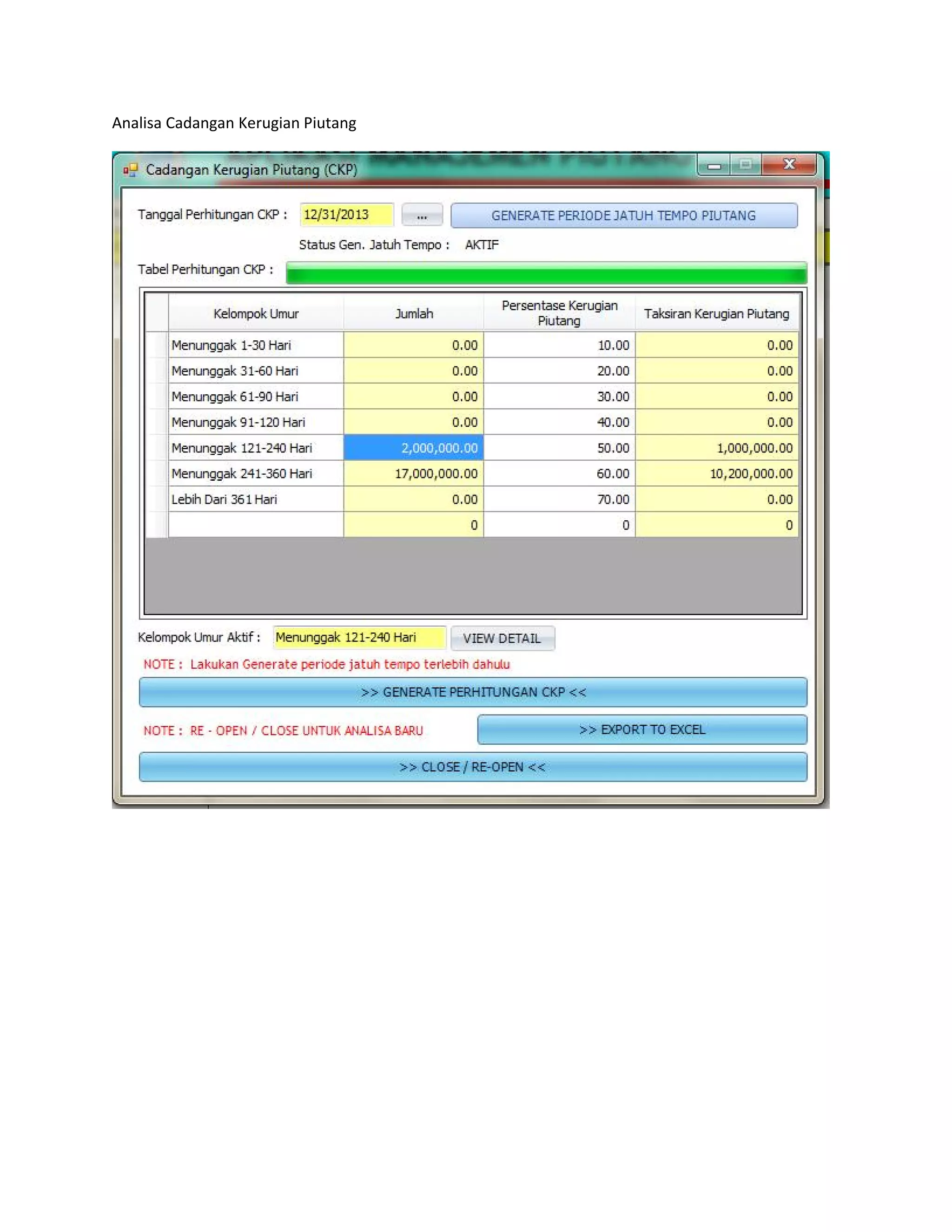 Review aplikasi manajemen piutang | PDF