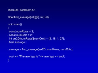 ReviewArrays.ppt | Programming Languages | Computing
