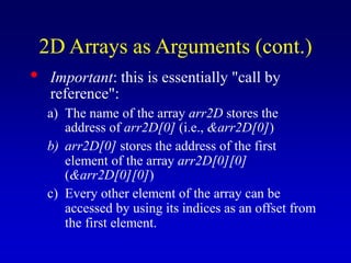 ReviewArrays.ppt | Programming Languages | Computing