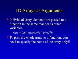 ReviewArrays.ppt | Programming Languages | Computing