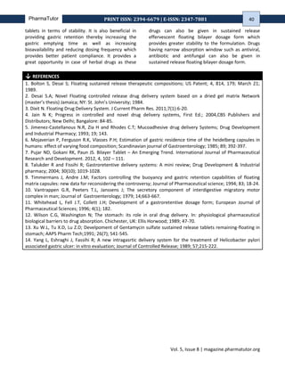 Sustained release effervescent floating bilayer tablets - A review of ...