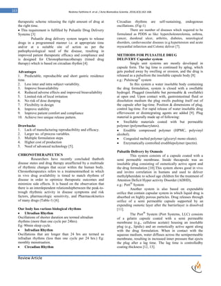 CURRENT STATUS ON PULSATILE DRUG DELIVERY SYSTEMS- AN OVERVIEW | PDF
