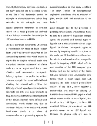 Dendrimers for Target Drug Delivery In Treatment of Cancer | PDF