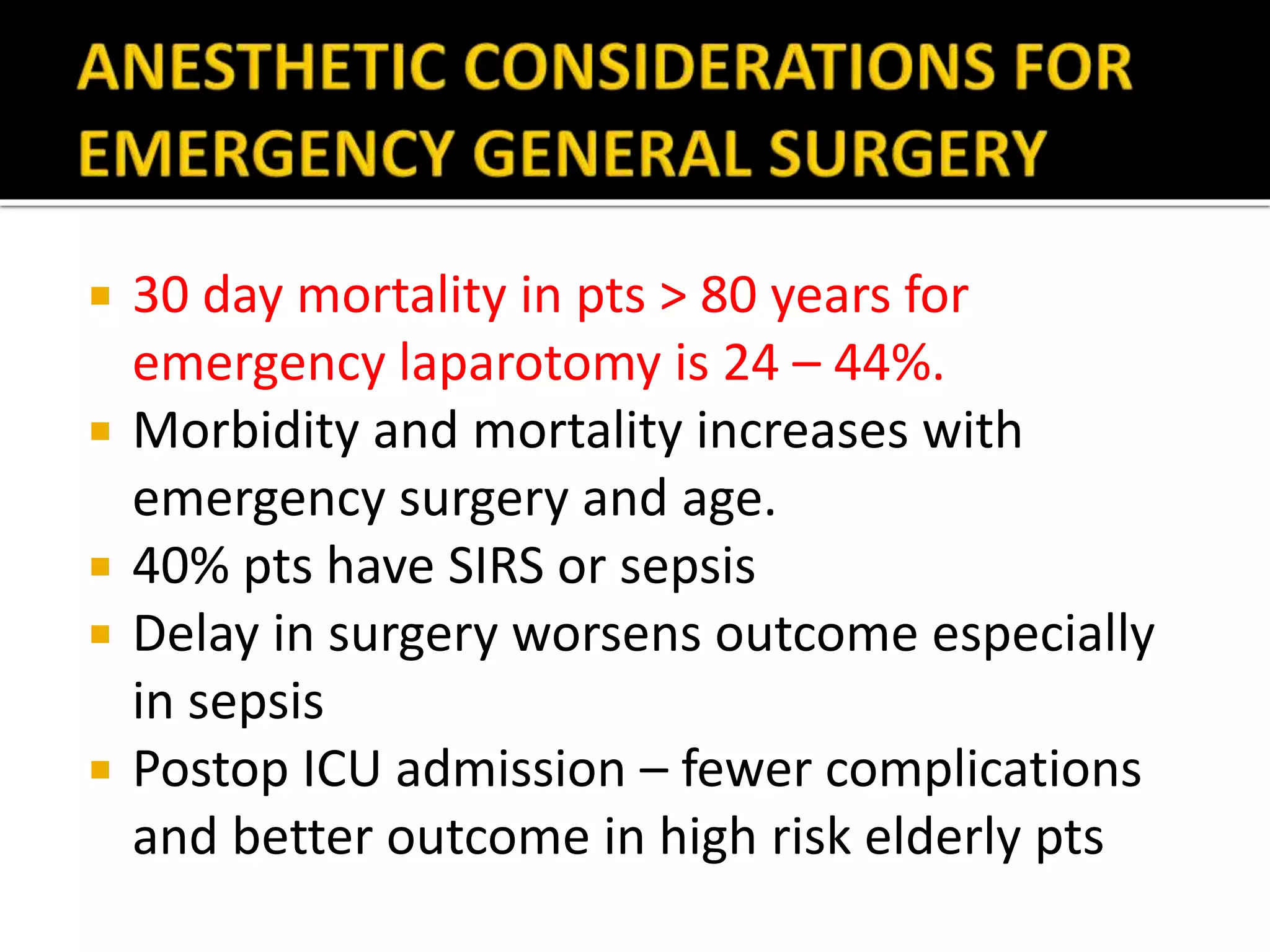 Geriatric Anaesthesia | PPTX