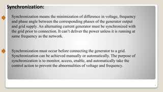 Detection of power grid synchronization failure on sensing of frequency and voltage beyond ...
