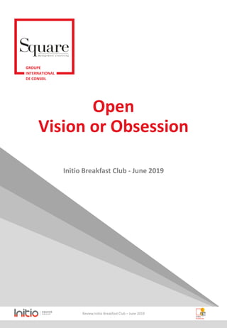 Open Banking: Open Vision or Obsession ? | PDF | Business Banking ...