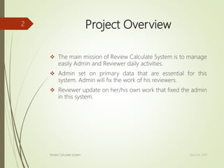 Review Calculate System | PPT
