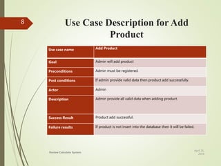 Review Calculate System | PPT
