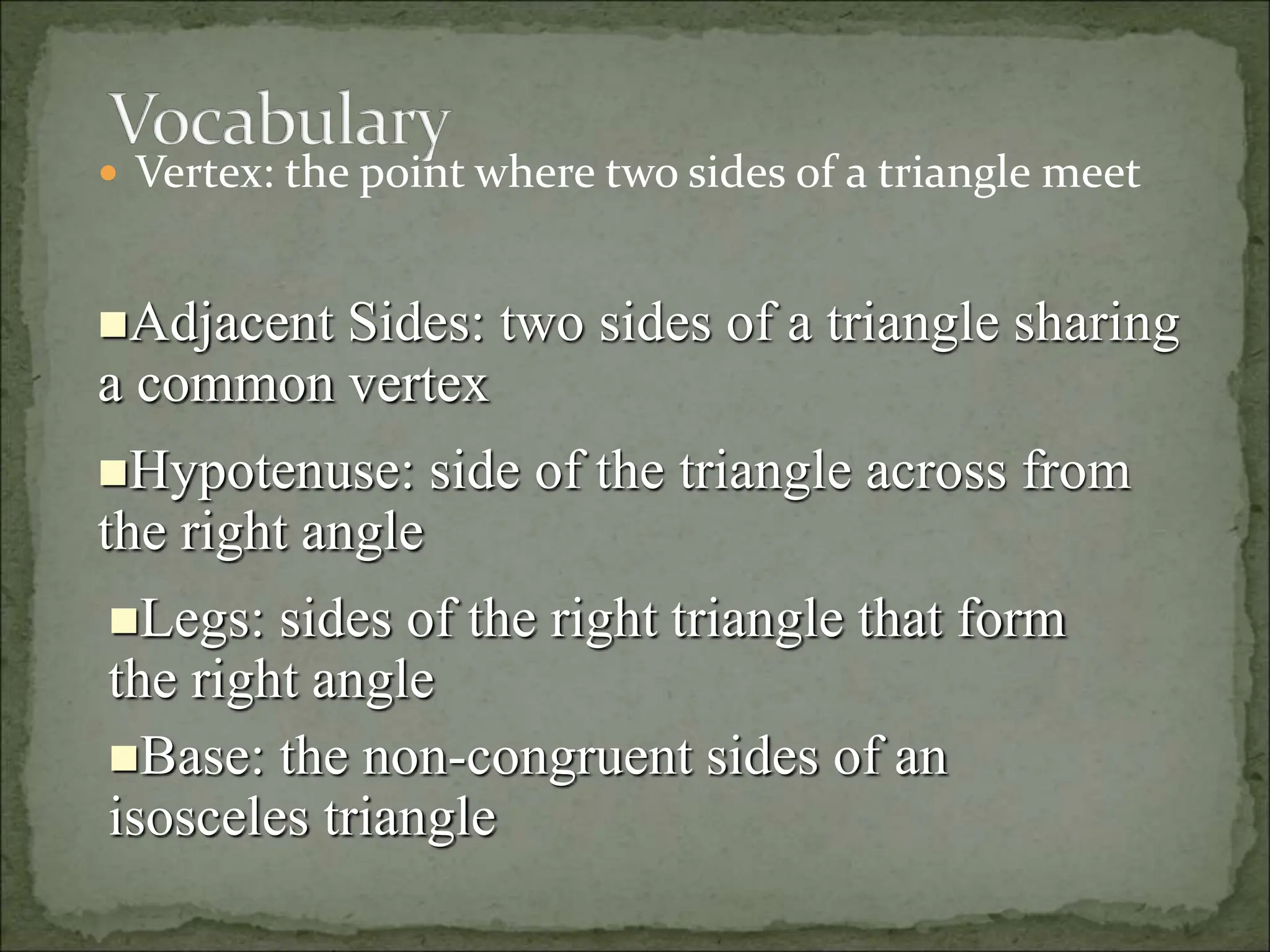 TRIANGLE CONGRUENCE, SSS, ASA, SAS and AAS | PPT