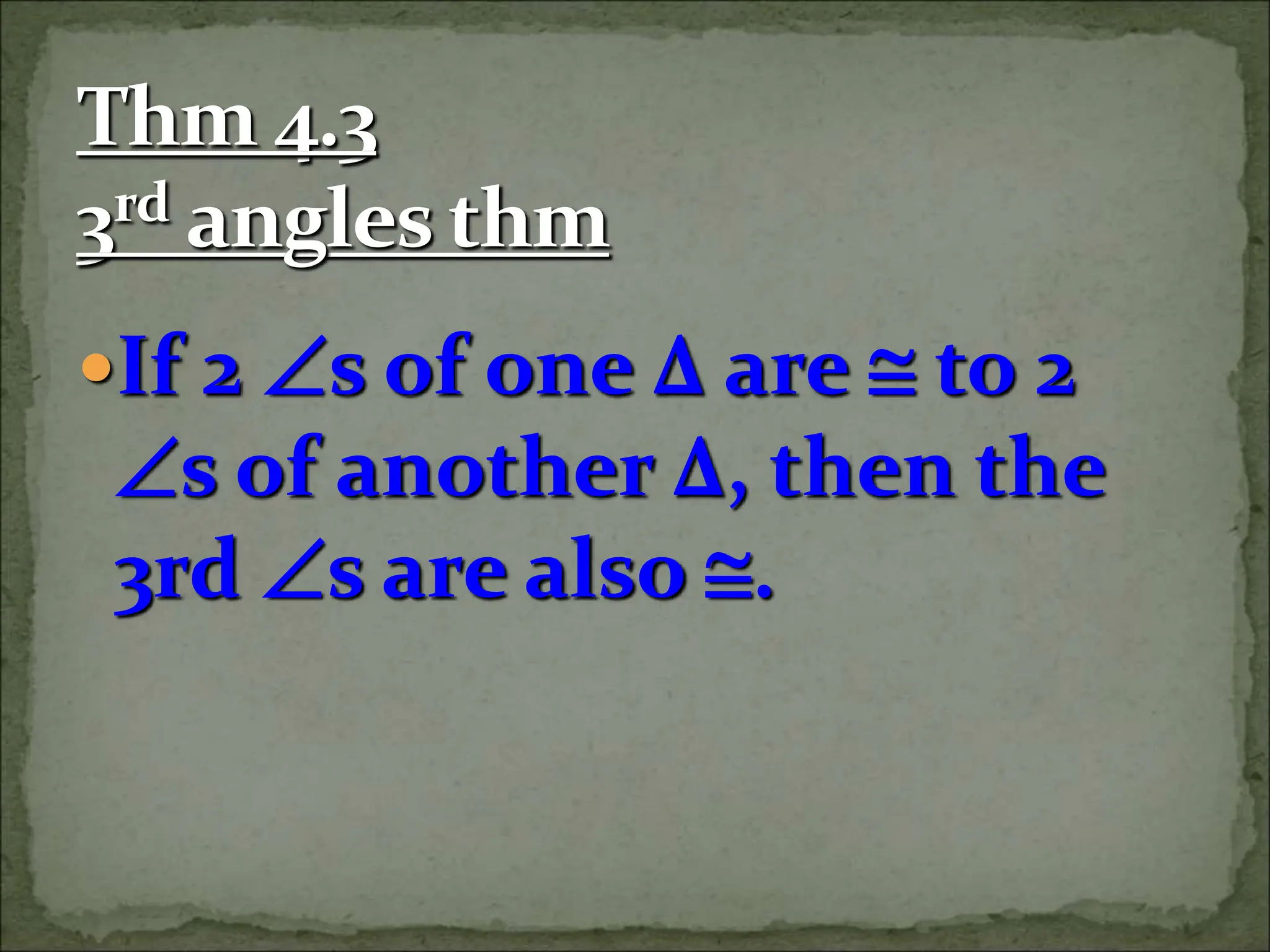 TRIANGLE CONGRUENCE, SSS, ASA, SAS and AAS | PPT