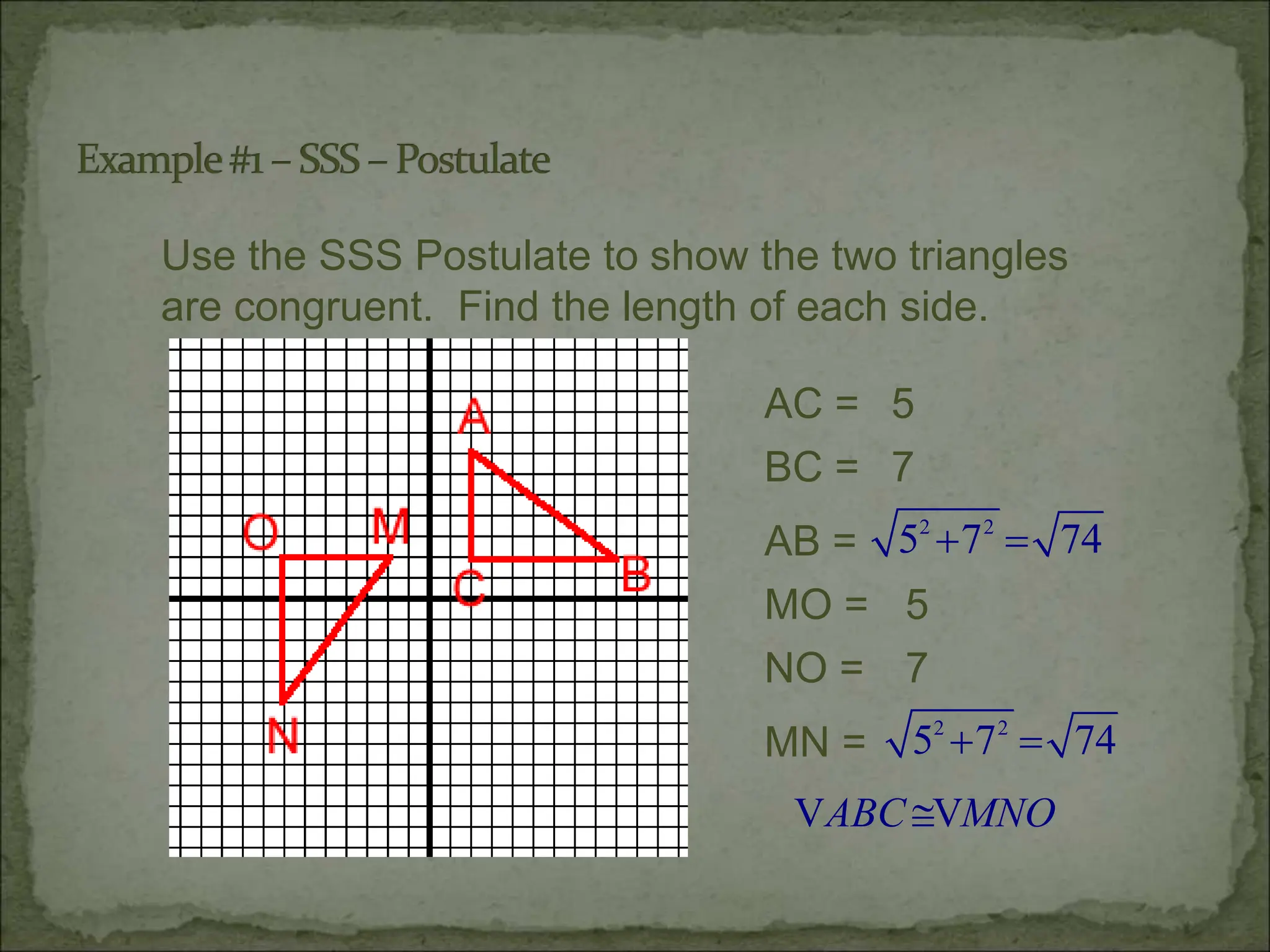 TRIANGLE CONGRUENCE, SSS, ASA, SAS and AAS | PPT