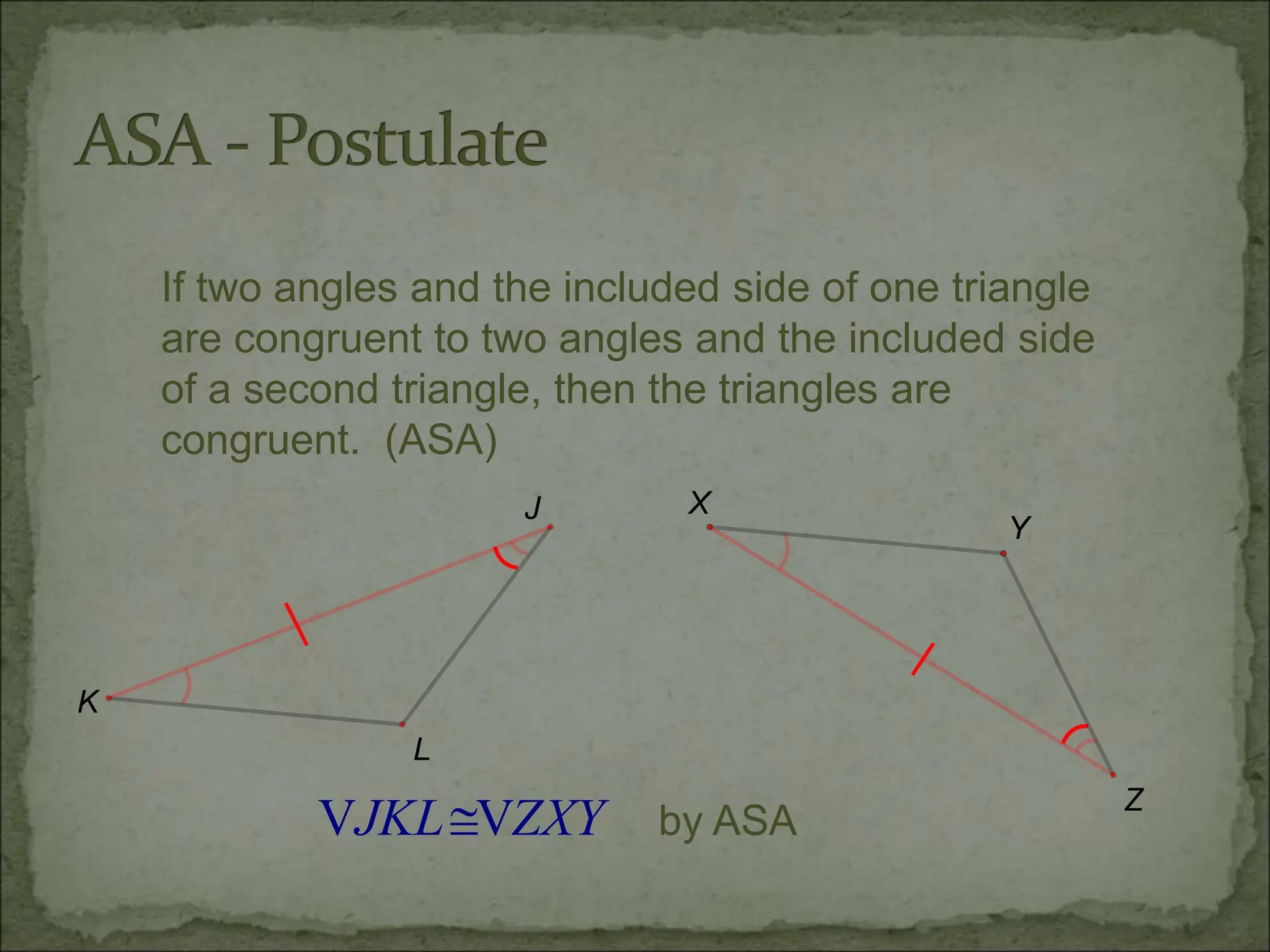 TRIANGLE CONGRUENCE, SSS, ASA, SAS and AAS | PPT
