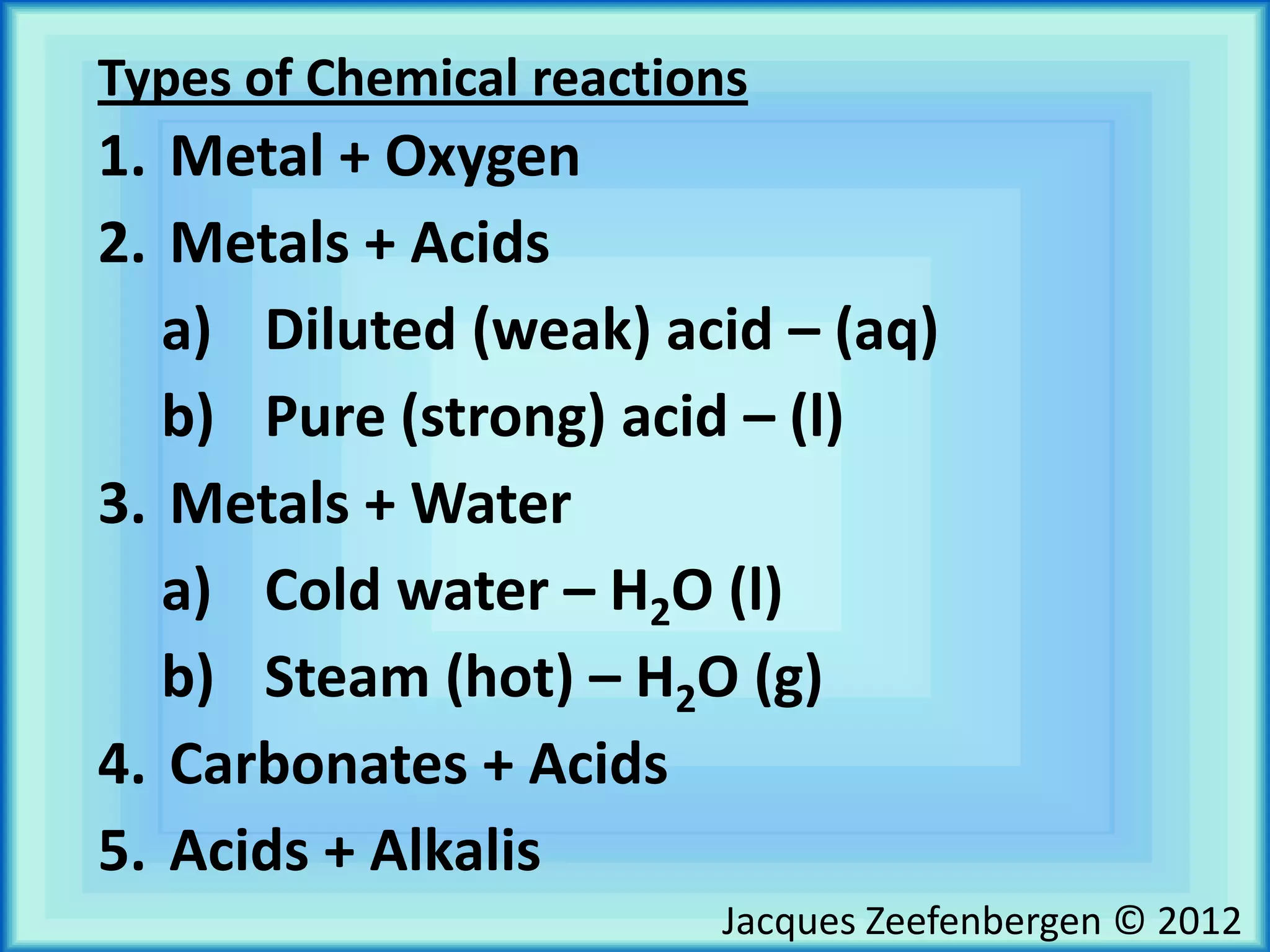 Chemical Reactions (Review) | PPTX