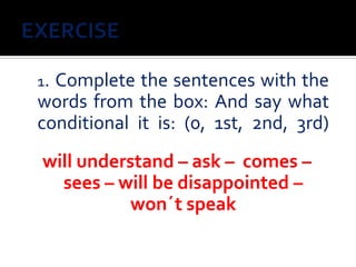 Review conditional sentences | PPT