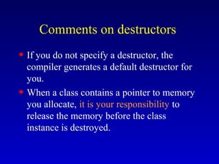 Constructor and Destructor PPT | PPT