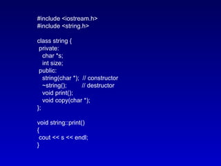 Constructor and Destructor PPT | PPT | Programming Languages | Computing