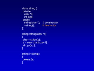 ReviewConstructorDestructorof cplusplus.ppt