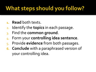 Review controlling ideas | PPT