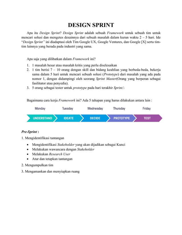 Review Design Sprint | PDF